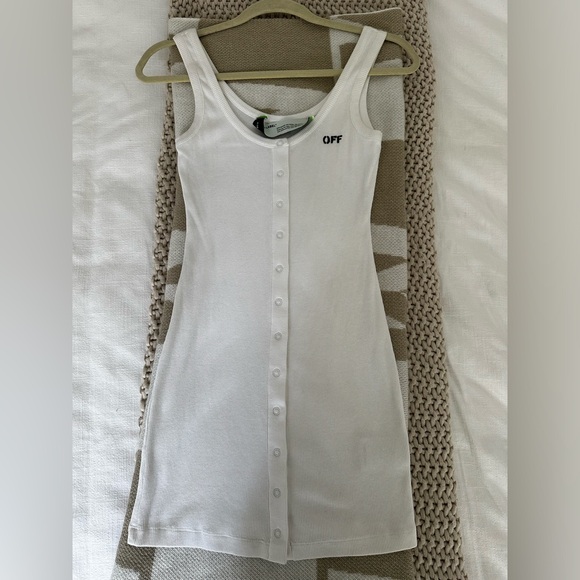 Off-White | Dresses | Authentic Offwhite Tank Top Dress | Poshmark